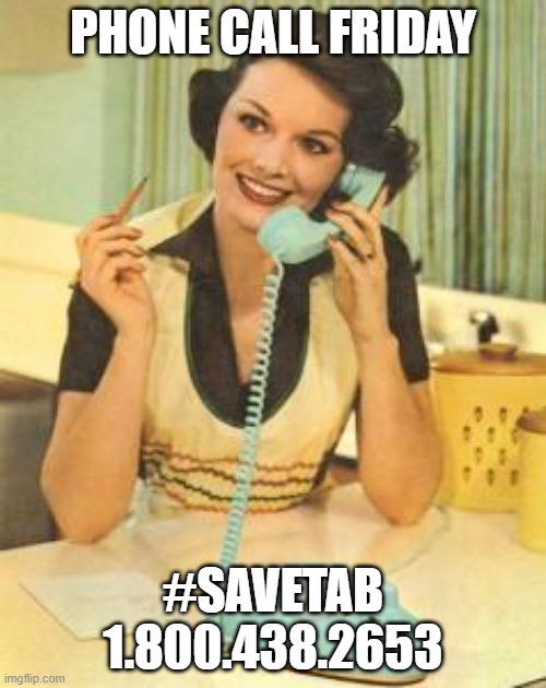 Phone Call Friday is Here! – Save TaB Soda